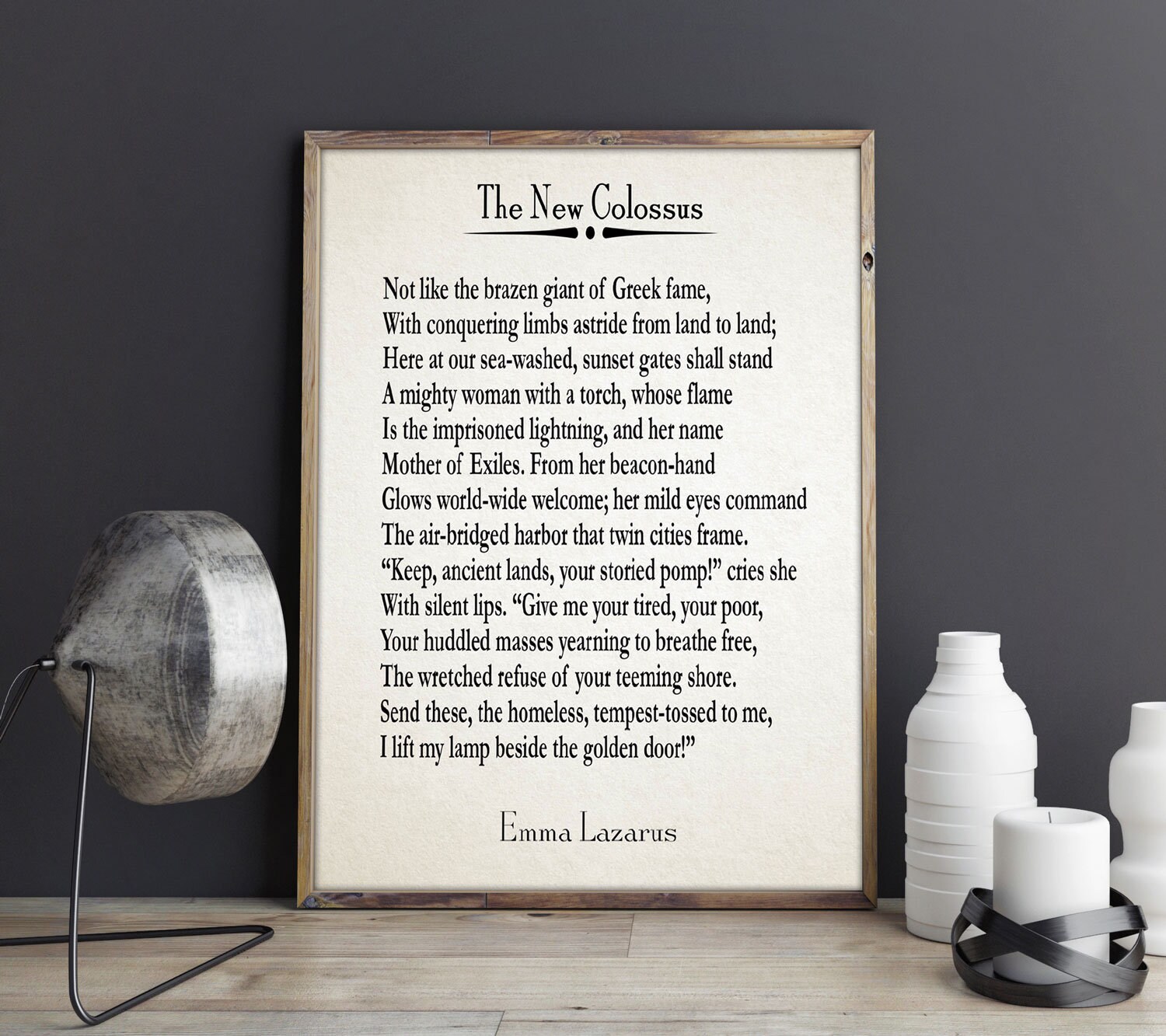 The New Colossus Poem by Emma Lazarus - Etsy