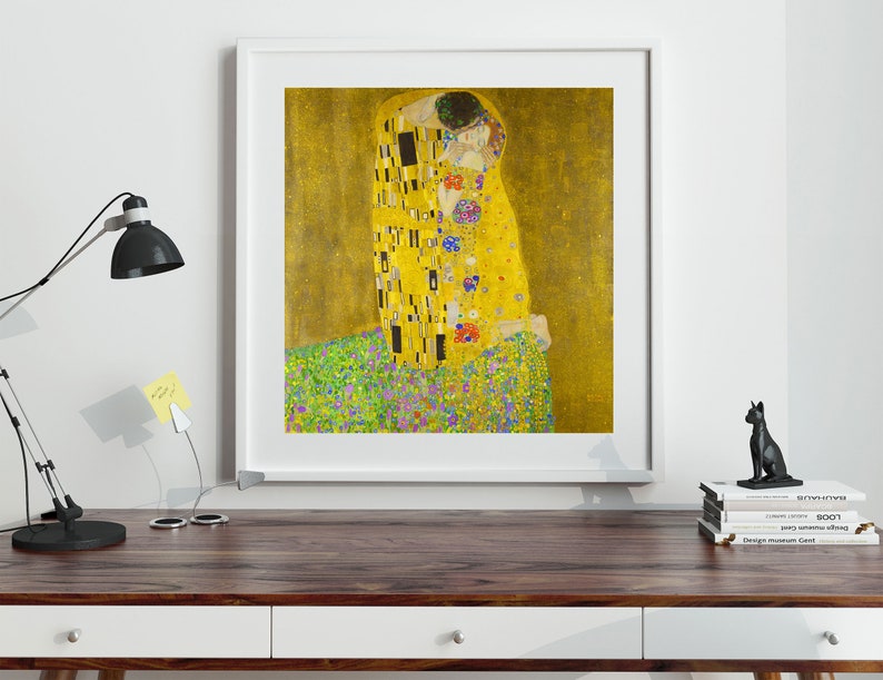 The Kiss by Gustav Klimt 1908 Fine Art Reproduction Print Fine | Etsy