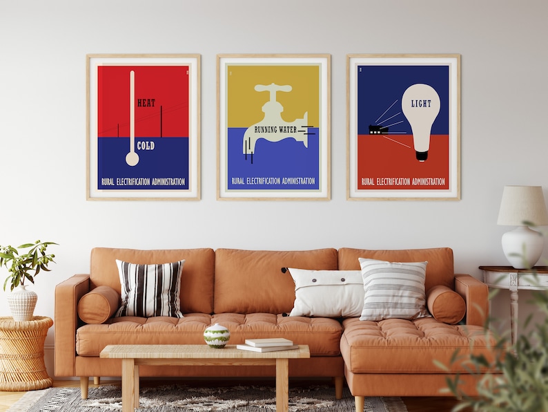 Lester Beall WPA Posters Set of 3 Graphic Design Prints - Etsy