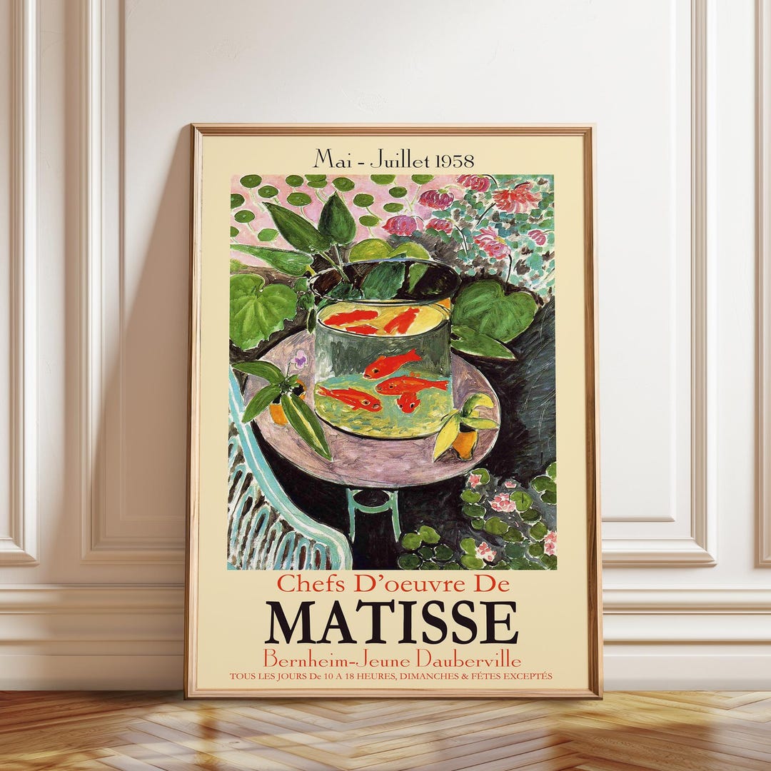 Matisse Exhibition Poster: French Modernism Gallery Wall Art - Etsy