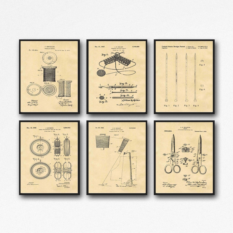 Knitting Poster - Etsy