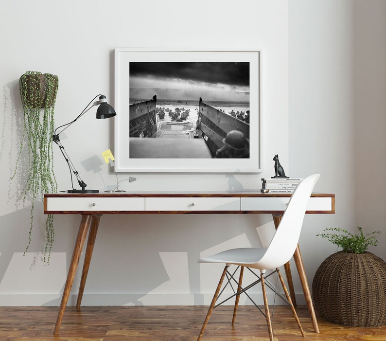 WWII Poster D-day Poster WWII Picture Into the Jaws of Death - Etsy