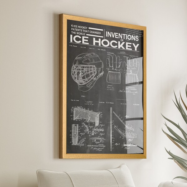 Hockey Poster - Etsy