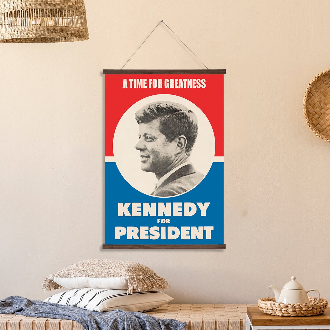 JFK Presidential Campaign Wall Hanging Election Memorabilia Decor ...