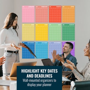 2024 Monthly Pastel Planner 12 X 12 X 16 Monthly Planning Sheets on ...
