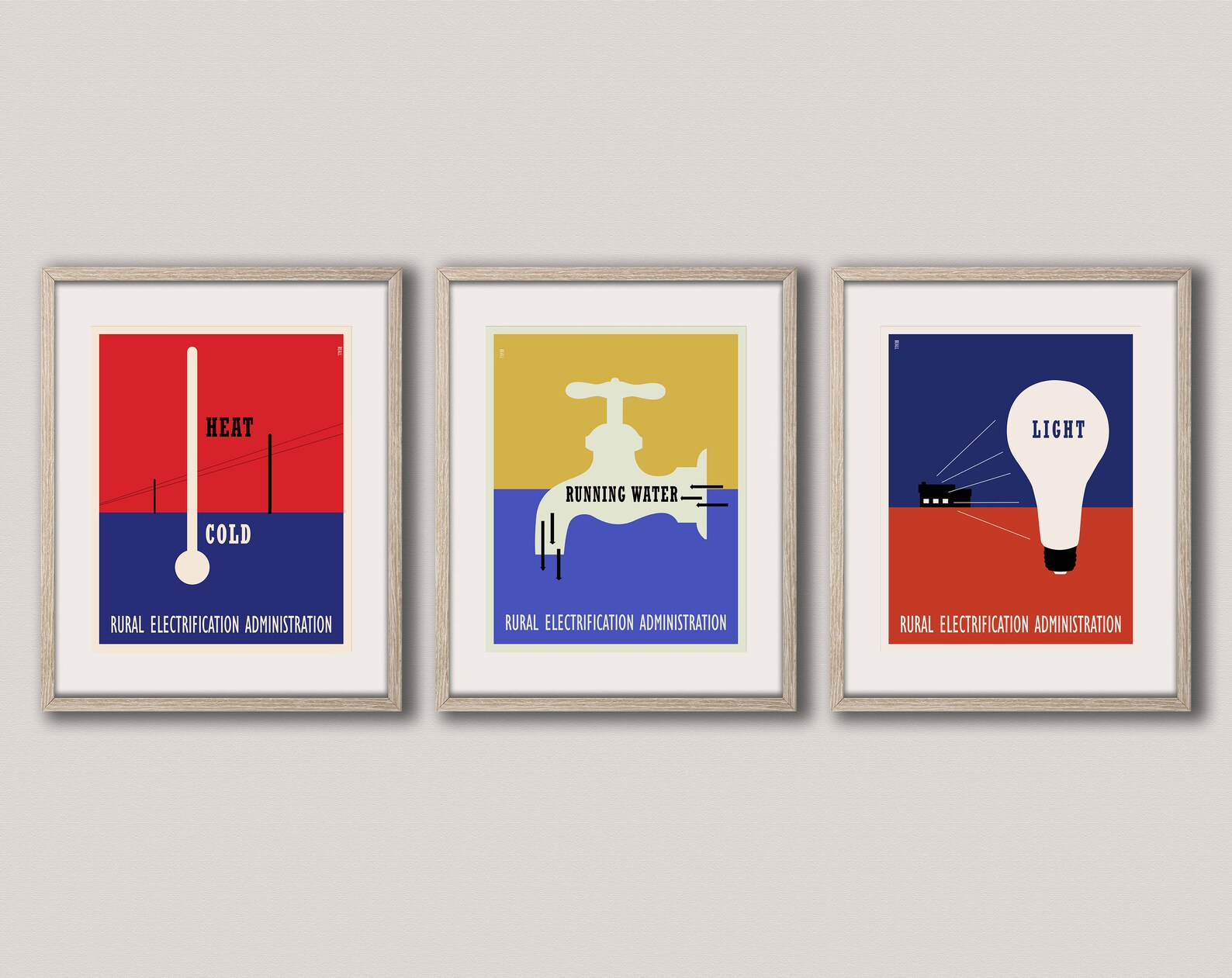 Lester Beall WPA Posters Set of 3 Graphic Design Prints | Etsy