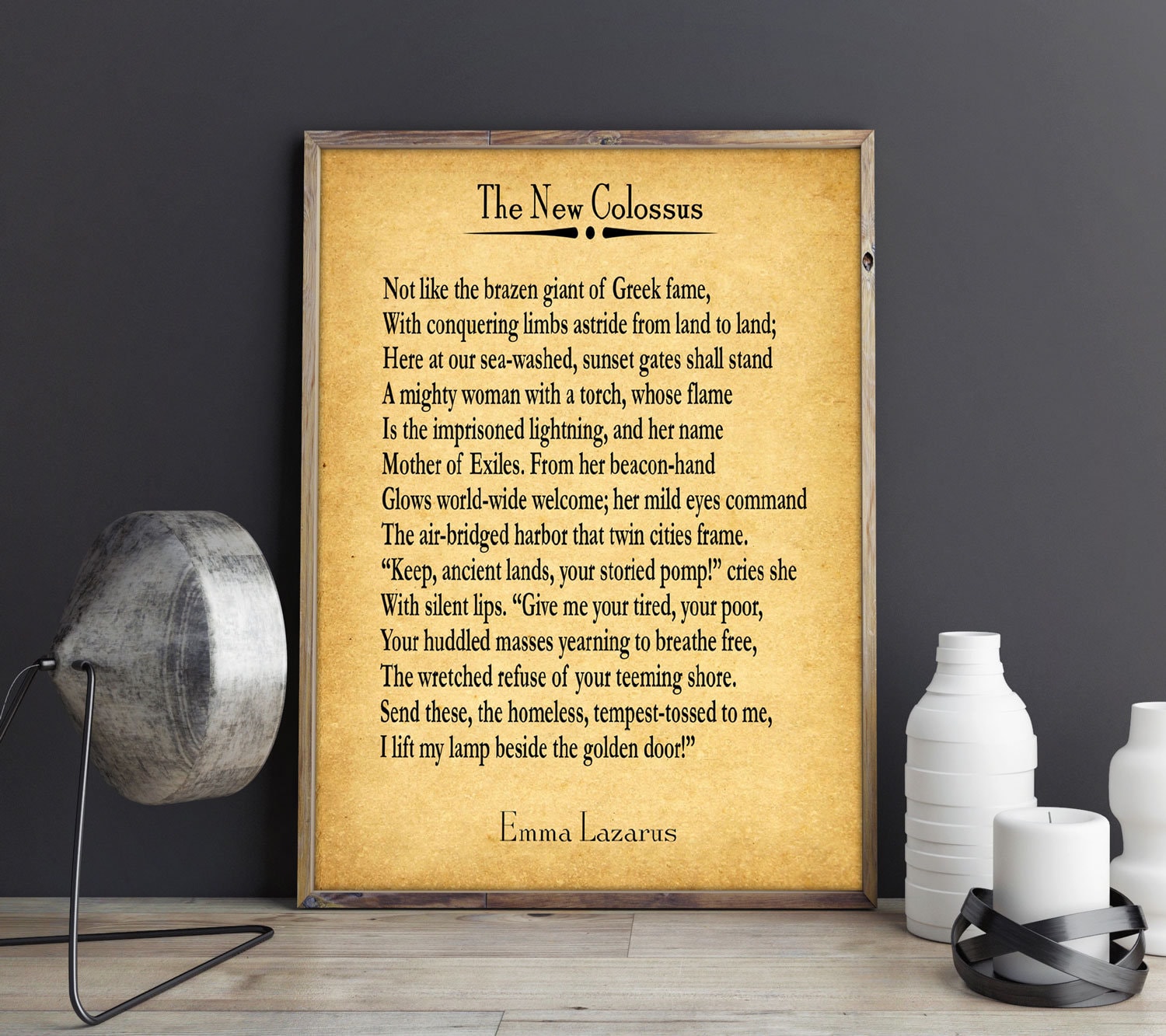 The New Colossus Poem by Emma Lazarus - Etsy