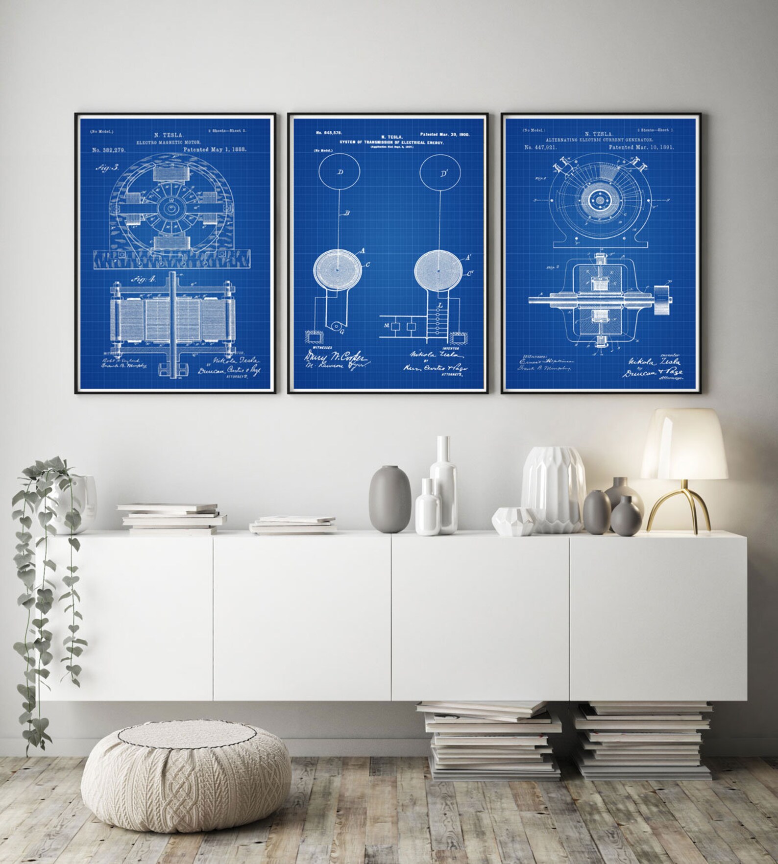 3 Tesla Patent Prints Tesla Inventions Tesla Prints Tesla Posters ...