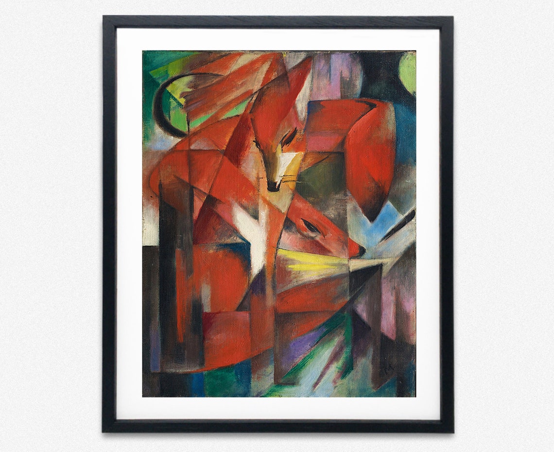 Der Fuchs von Franz Marc 1913 Expressionistische Malerei - Etsy.de