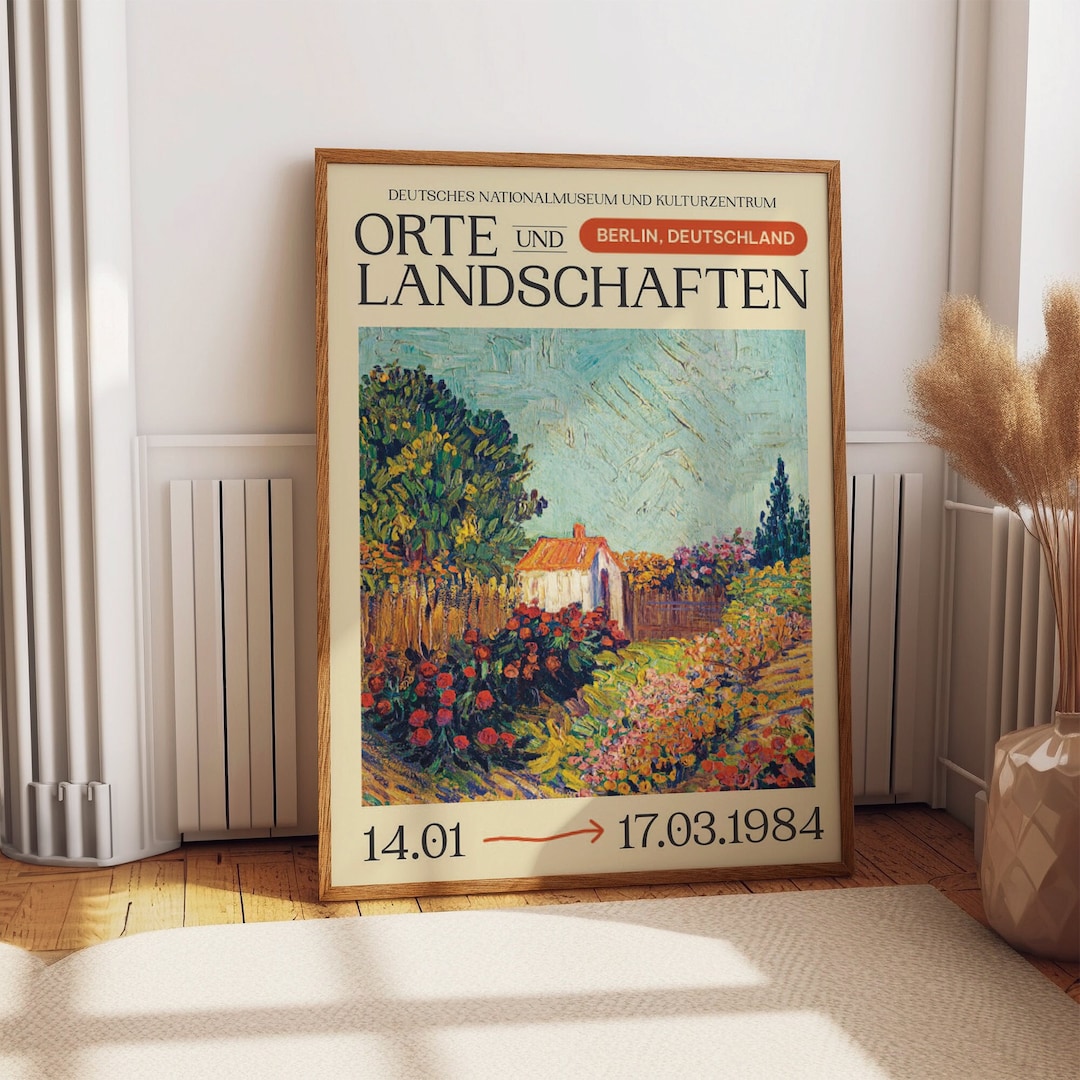 1984 Places and Landscape Exhibition Poster - Retro Art Reproduction ...