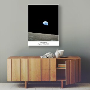 Earthrise Photo Framed Space Wall Art Ready Framed Space Print / Space ...