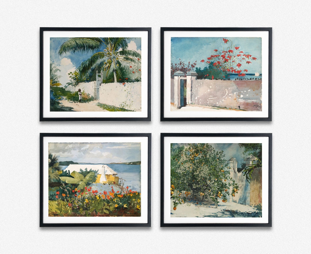 Watercolor Paintings of Bermuda and Nassau Paintings by Winslow Homer ...