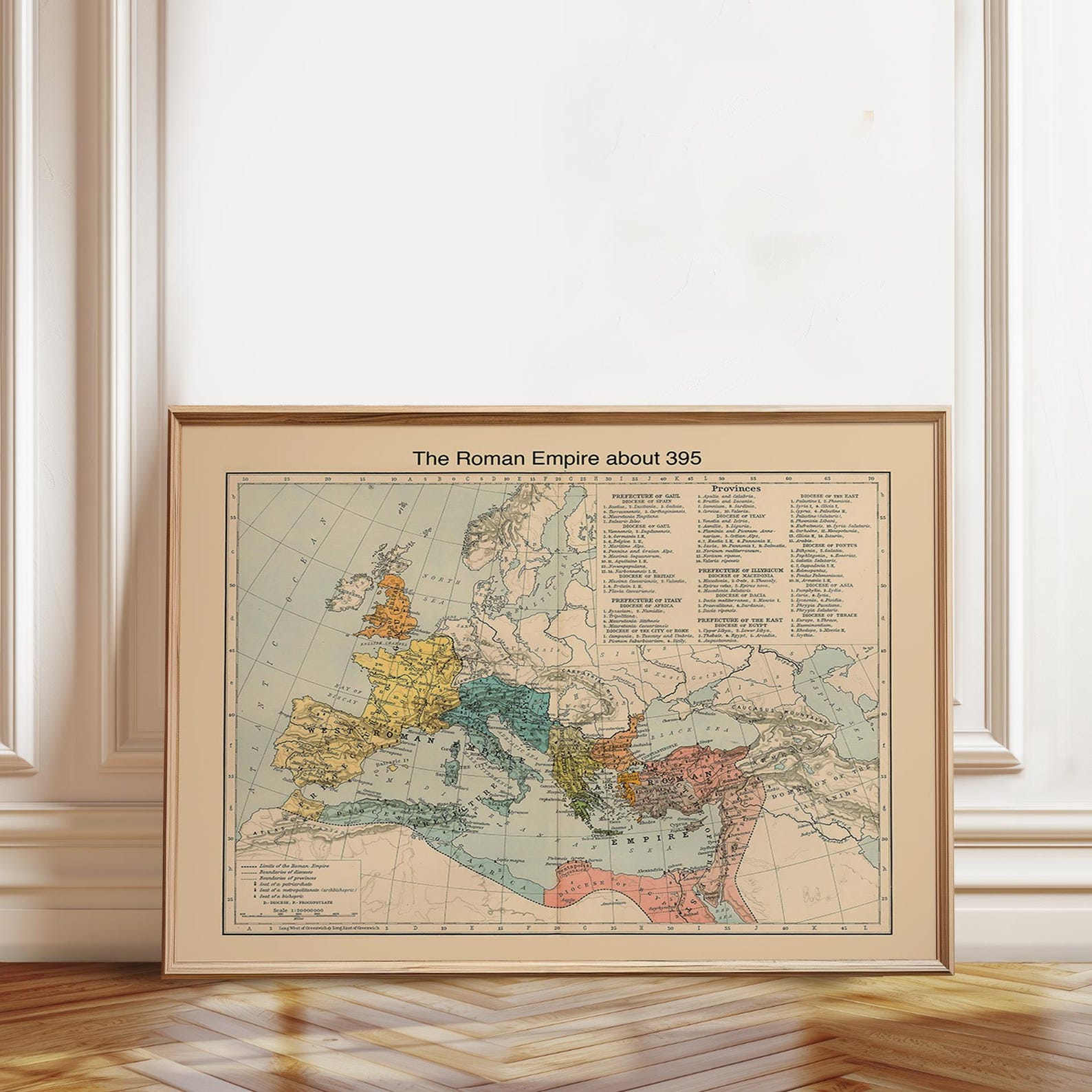 Roman Empire Map Print: Ancient Provinces, Historical Wall Art - Etsy