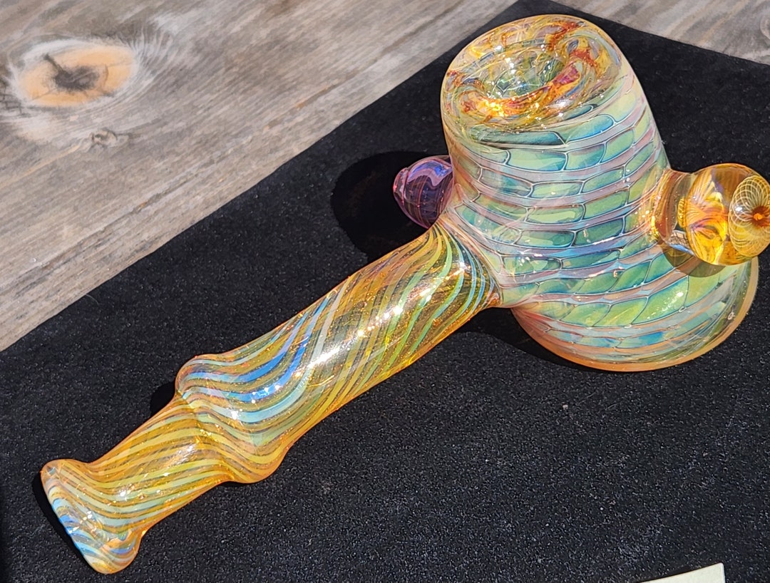 Gold and Silver Fumed Pipe - Etsy