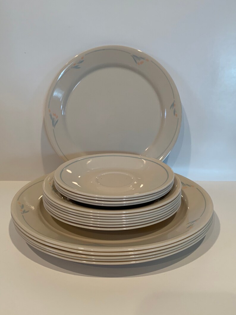 Corelle Windflower Peach Tulips Dinnerware Pieces | Etsy