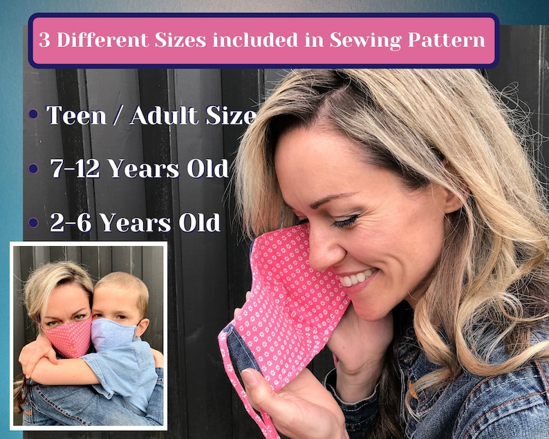 Face Mask Pattern PDF, Face Mask Sewing Pattern Pdf, How to Make a Face ...