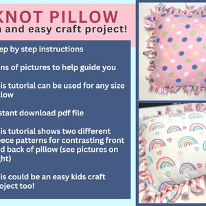 EASY Knot Pillow Tutorial, No Sew Knot Pillow Tutorial, Easy Craft ...