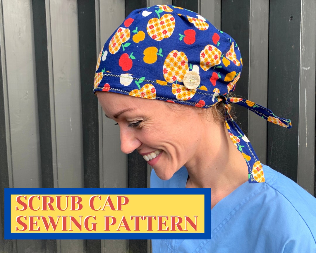 Scrub Cap SEWING PATTERN PDF, Surgical Cap Sewing Pattern, Scrub Cap ...