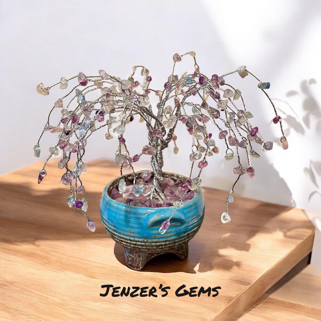 Fluorite Willow Gem Tree - Etsy