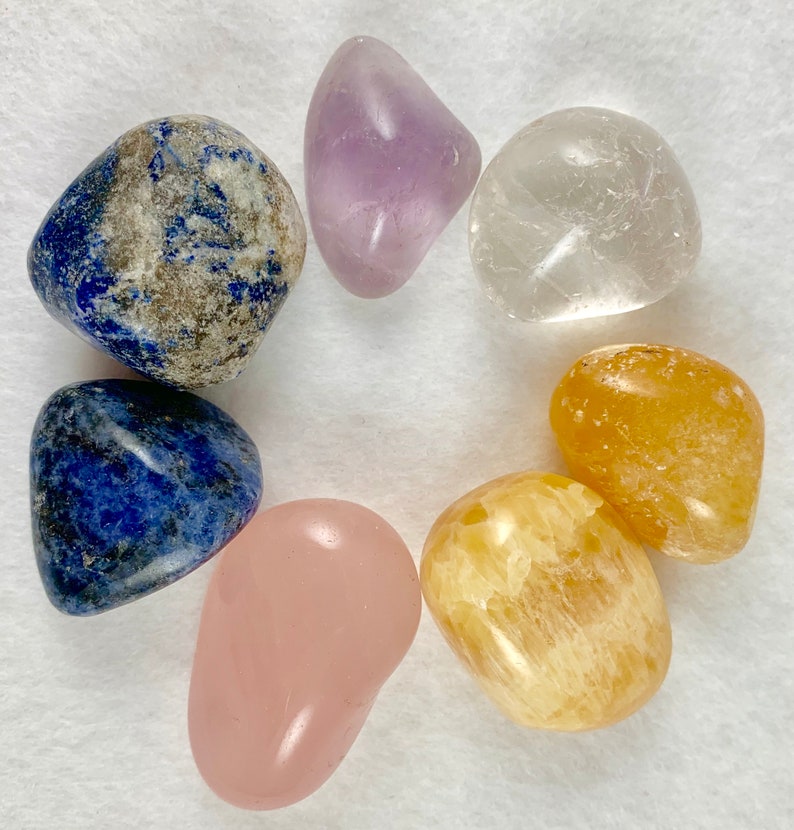 Natural Stone Chakra Set - Etsy