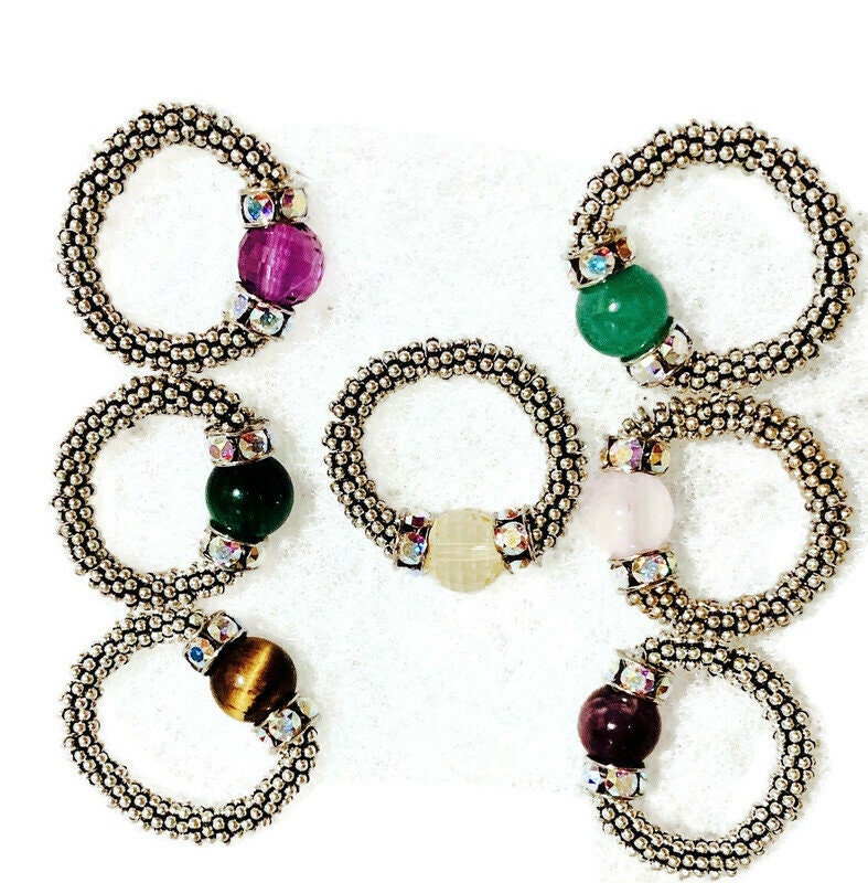 Sterling Silver Stretch Rings - Etsy