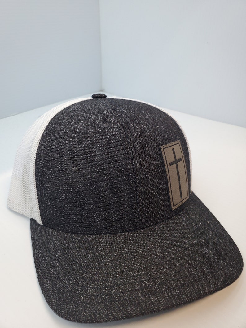 Leather Cross Patch Snapback Hat Cross Patch Leather Patch - Etsy