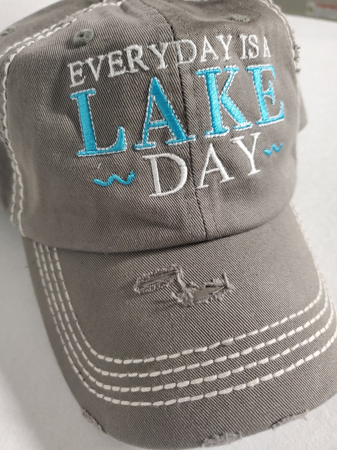 Lake Life Hat, Lake Life Gift, Aesthetic Hat, Embroidered Hat, Everyday ...