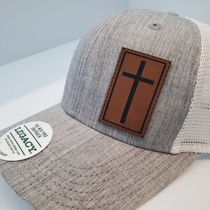 Leather Cross Patch Snapback Hat, Cross Patch, Leather Patch Hat ...