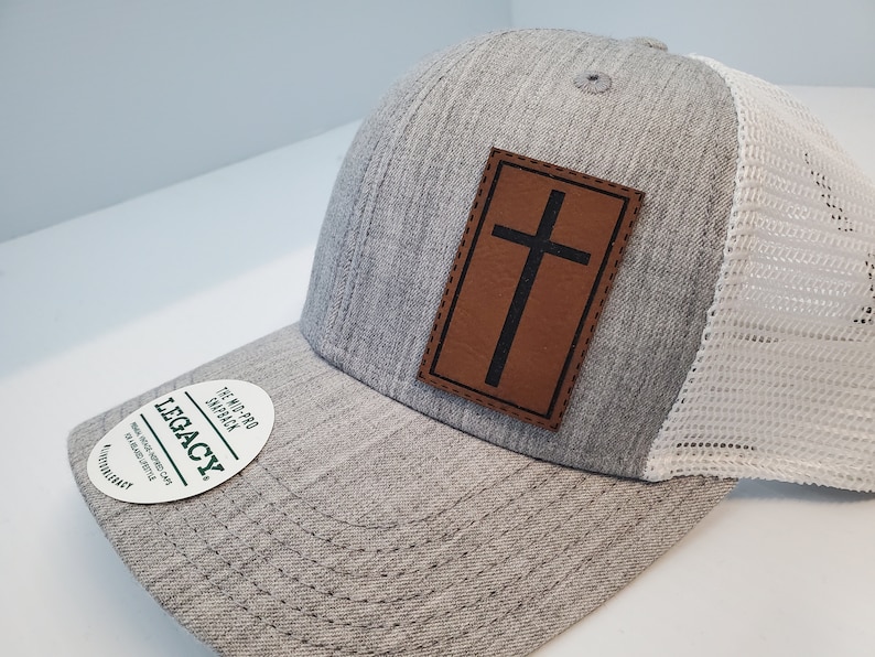 Leather Cross Patch Snapback Hat Cross Patch Leather Patch - Etsy