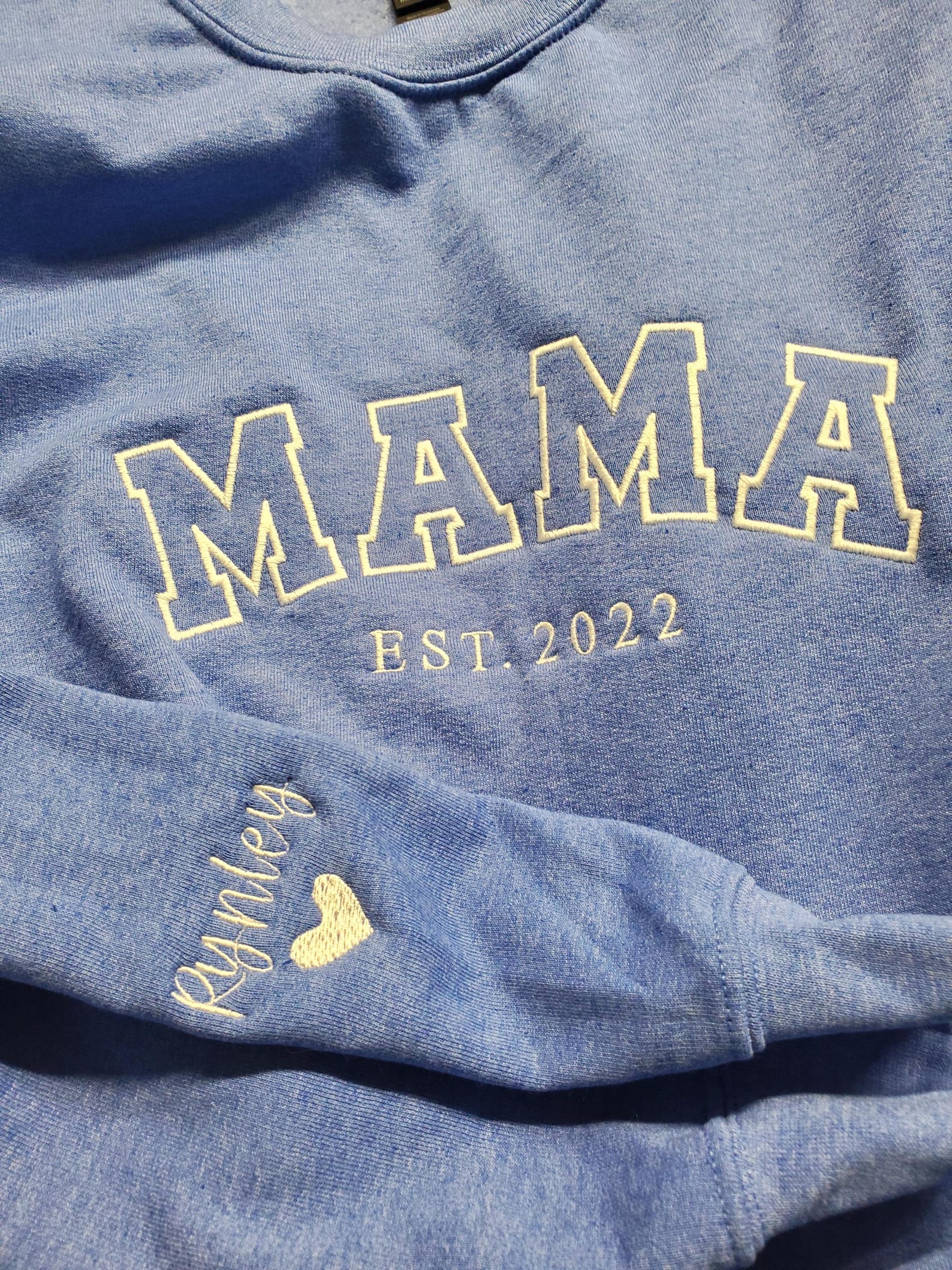 Custom Embroidered Mama Sweatshirt, Personalized Mom Hoodie With Names ...