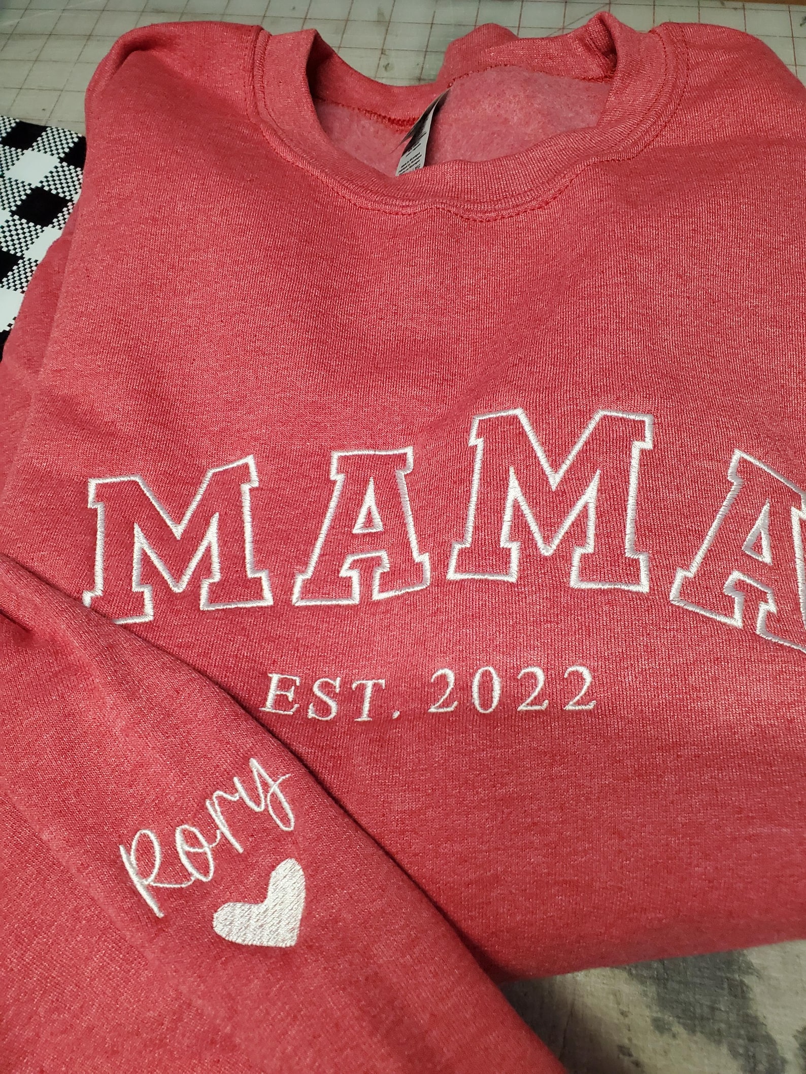 Custom Embroidered Mama Sweatshirt, Personalized Mom Hoodie With Names ...