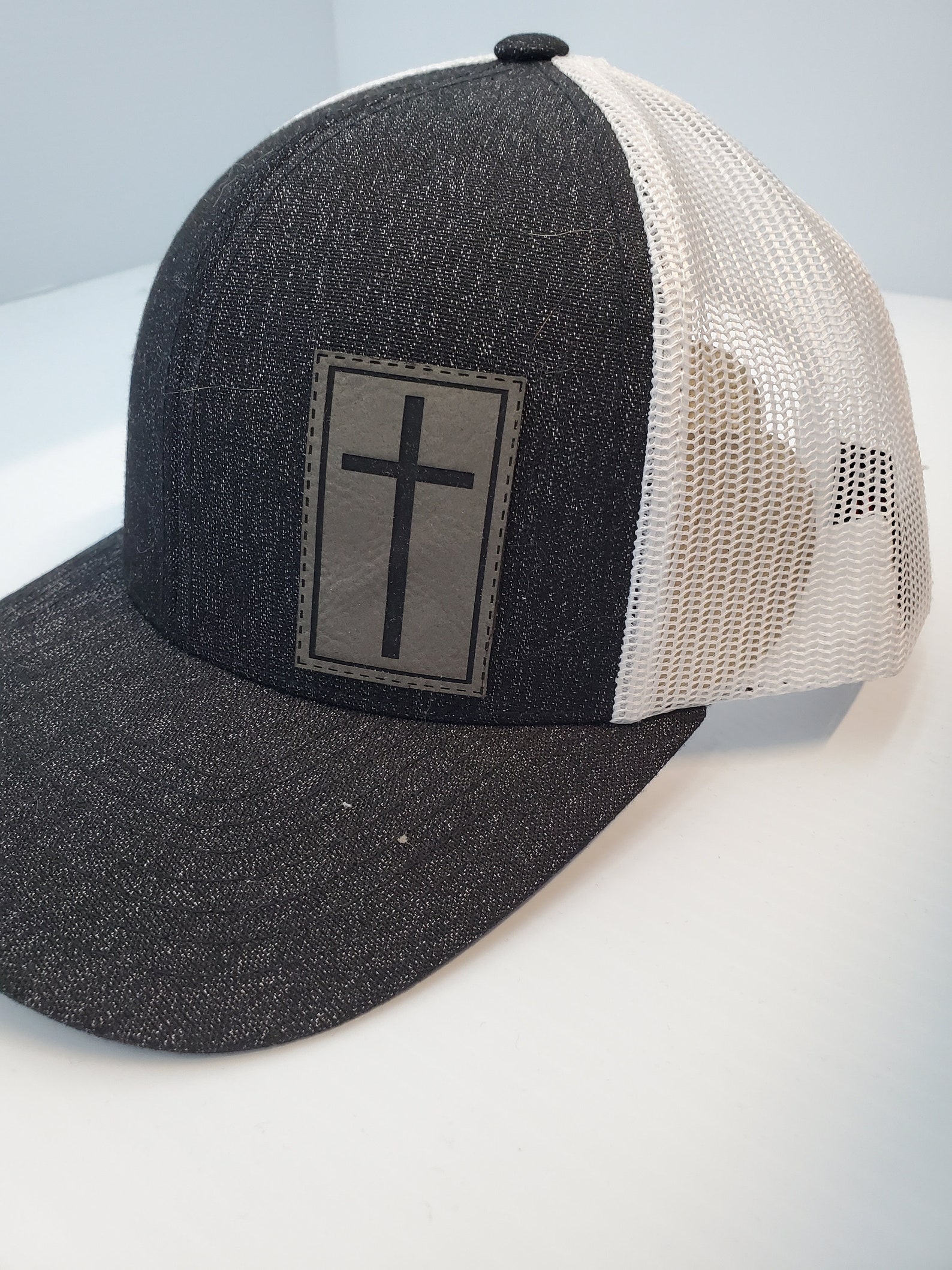 Leather Cross Patch Snapback Hat Cross Patch Leather Patch - Etsy