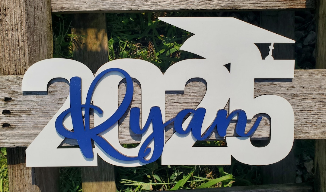Personalized Graduation Name, 2025 or 2026 Graduation Wood Sign, Grad ...