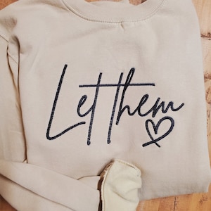 Let Them, Faith Based, Crew Neck Sweatshirt, God , Religious, Blogger ...