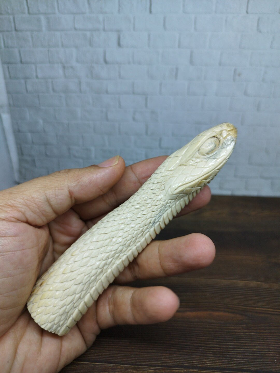 Viper Phyton Snake Handle Knife Knive Walking Stick Cane From Deer ...