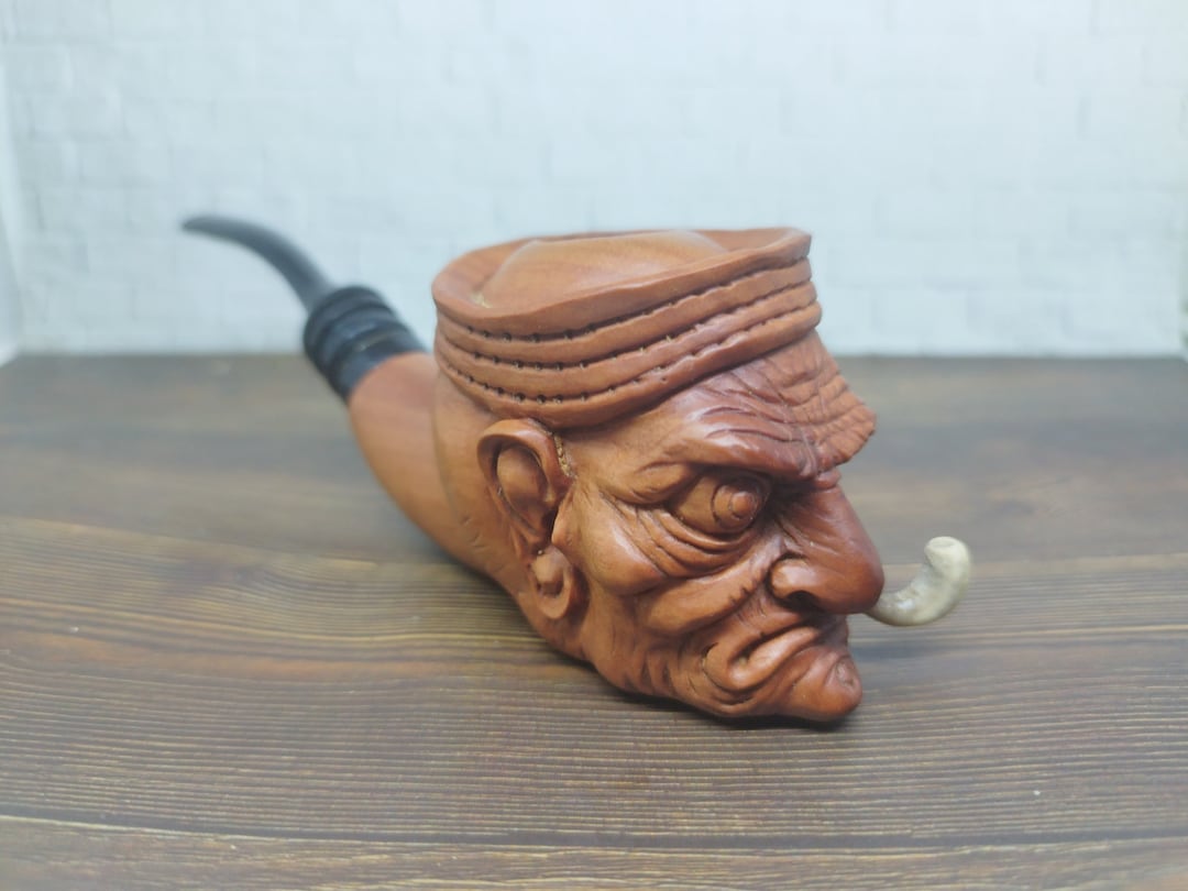 Popeye Pop Eye the Sailorman Tobacco Pipe From Sapodilla Wood Carved - Etsy