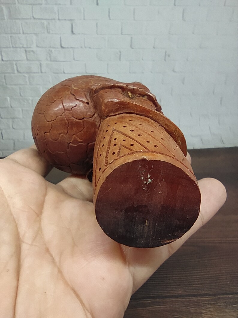 Skull Skeleton Head Handle Walking Stick Cane From Wood Hand | Etsy