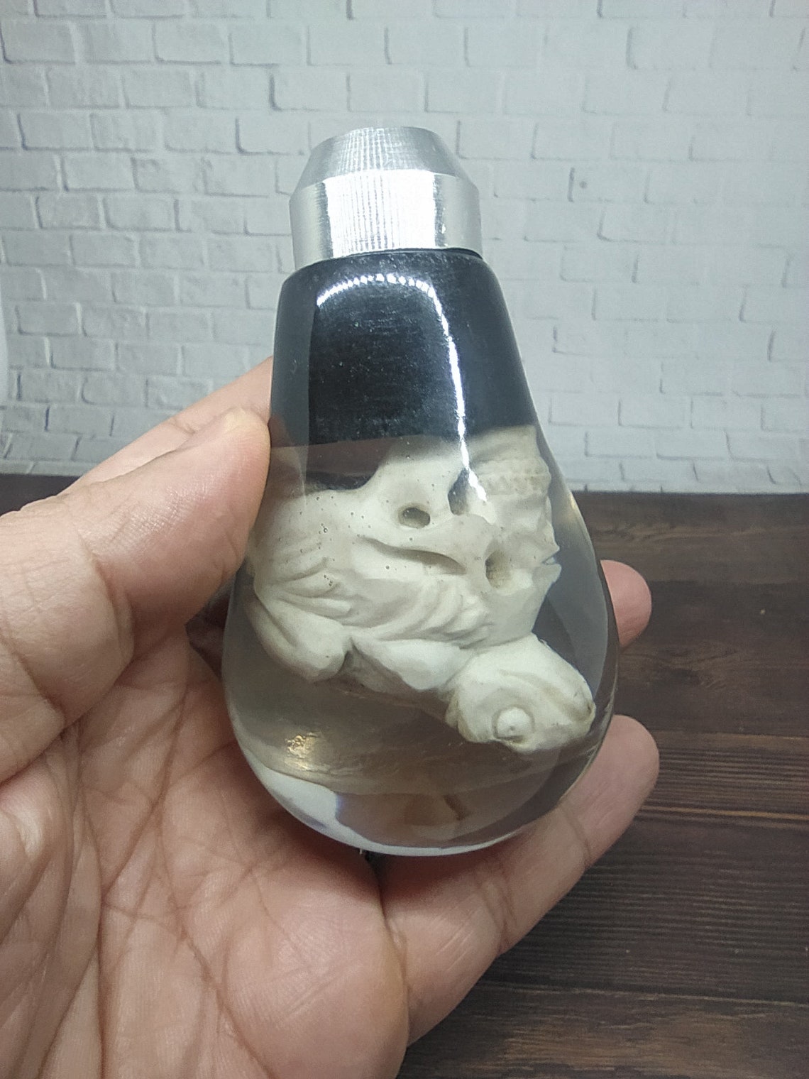 Underwater Skull Skeleton Head and Frog Gear Shift Shifter - Etsy