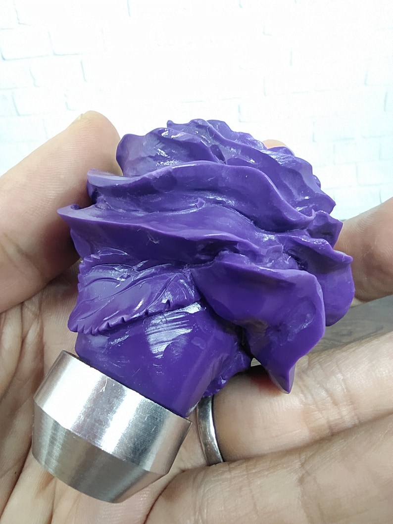 Purple Rose Flower Gear Shift Shifter Knob Handle Transmission | Etsy