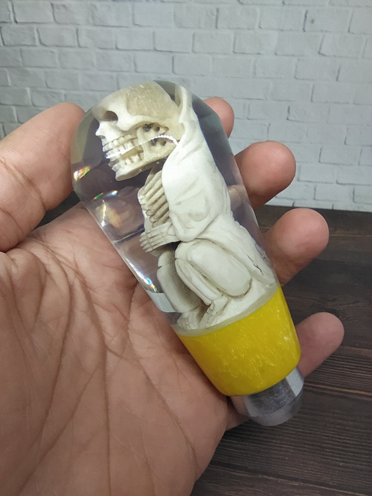 Underwater Grim Reaper Skull Skeleton Sculpture Gear Shift Shifter Knob ...