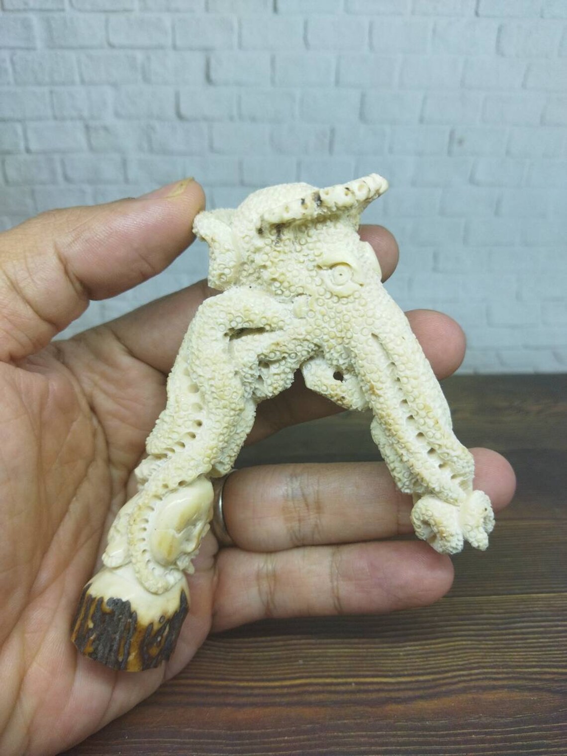 Cthulhu Octopus Kraken and Skull Head Handle Walking Stick Cane From ...