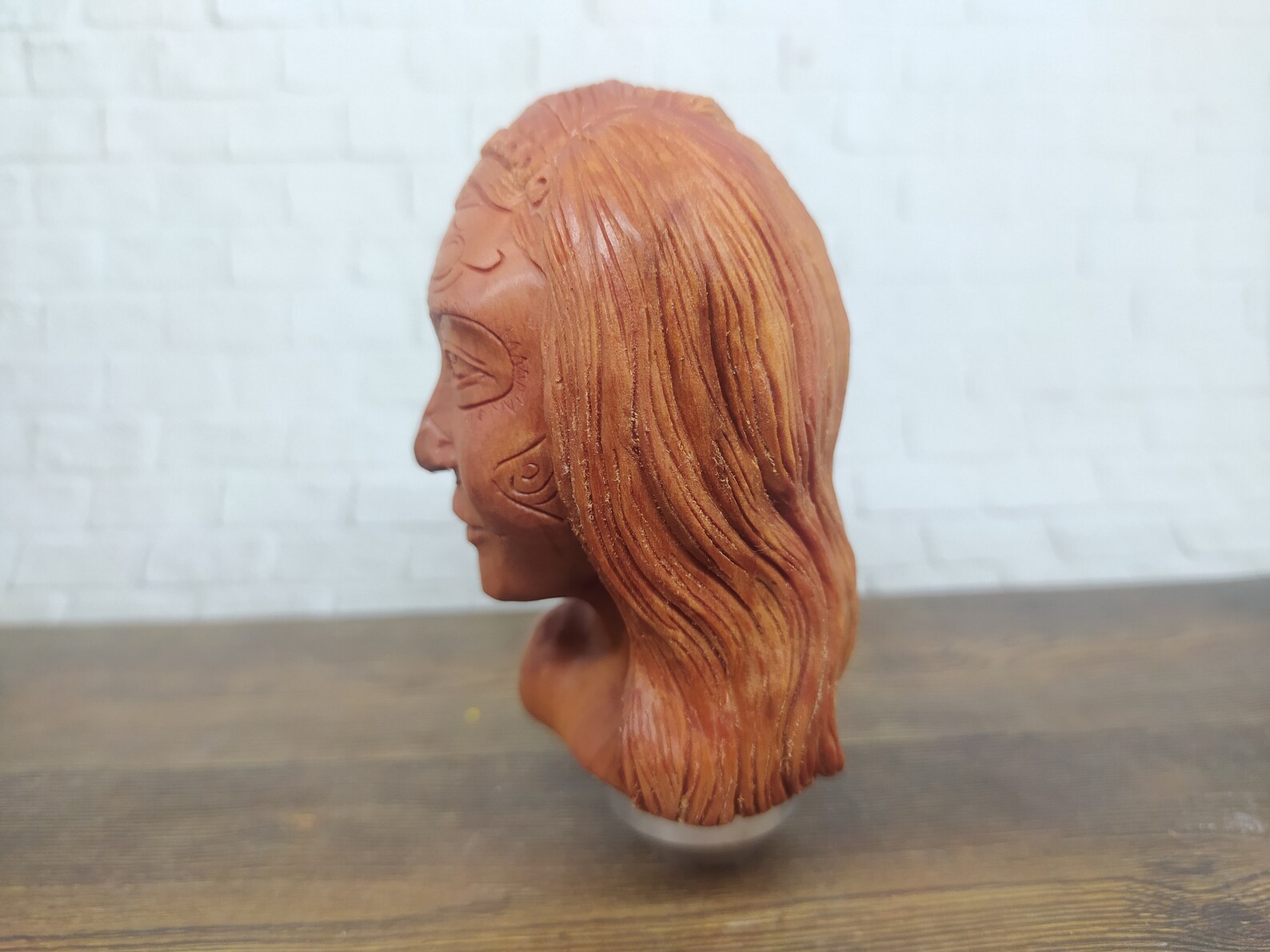 Tribal Tattoo Indian Girl Gear Shift Knob Handle Transmission From Wood ...