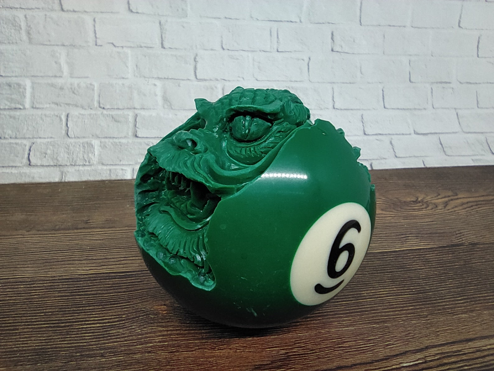 Dragon Ball Head Statue From Billiard Ball Number 6 Hand - Etsy