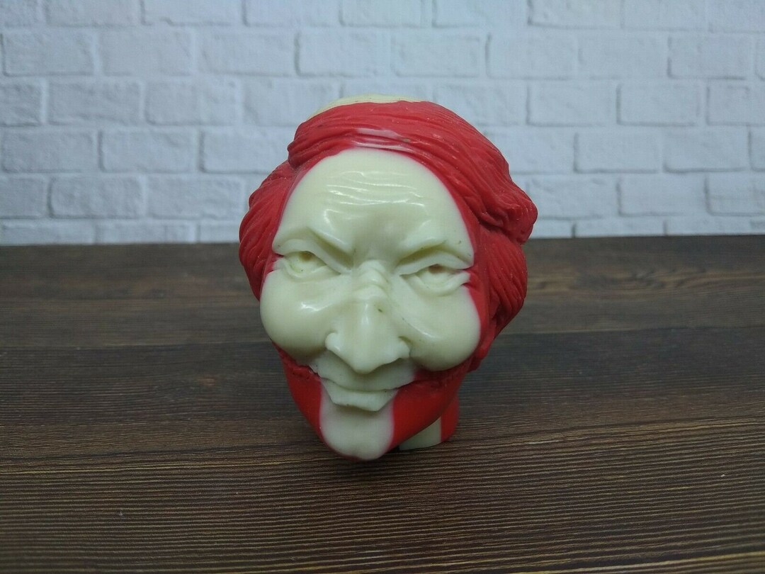 Jocker Clown Head Statue From Billiard Ball Number 11 Hand Carved - Etsy