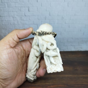 Cthulhu Octopus Kraken & Whale Fish Handle Walking Stick Cane From Deer ...