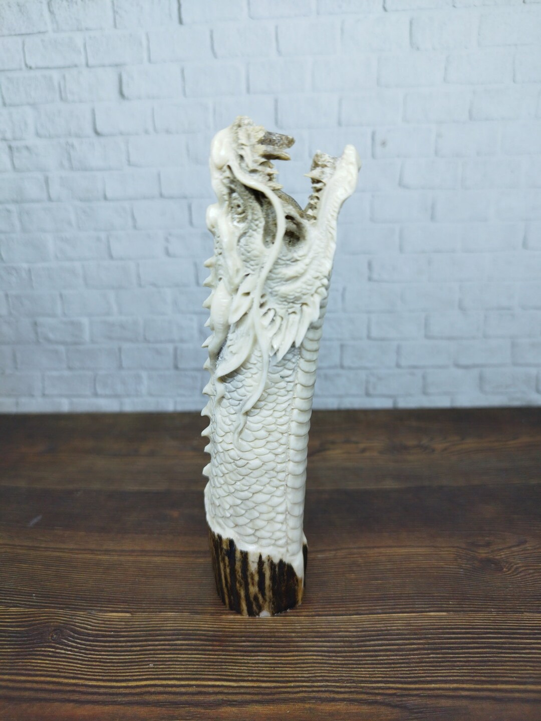 Dragon Handle Knife Knive Walking Stick Cane From Deer Antler Carved - Etsy