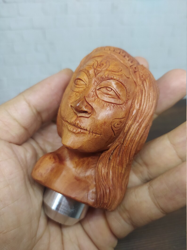 Tribal Tattoo Indian Girl Gear Shift Knob Handle Transmission From Wood ...