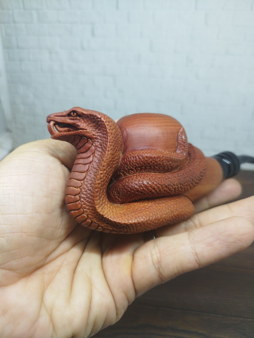 Cobra Snake Viper Tobacco Smoking Pipe From Sapodilla Wood Carved - Etsy