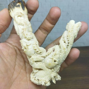 Cthulhu Octopus Kraken and Skull Head Handle Walking Stick Cane From ...