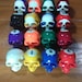 1 SET (16 Pcs) Skull Skeleton Head From Billiard Ball Hand Carved ...